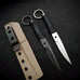 Onyx Straightblade Knife | Rugged Tool for Survival