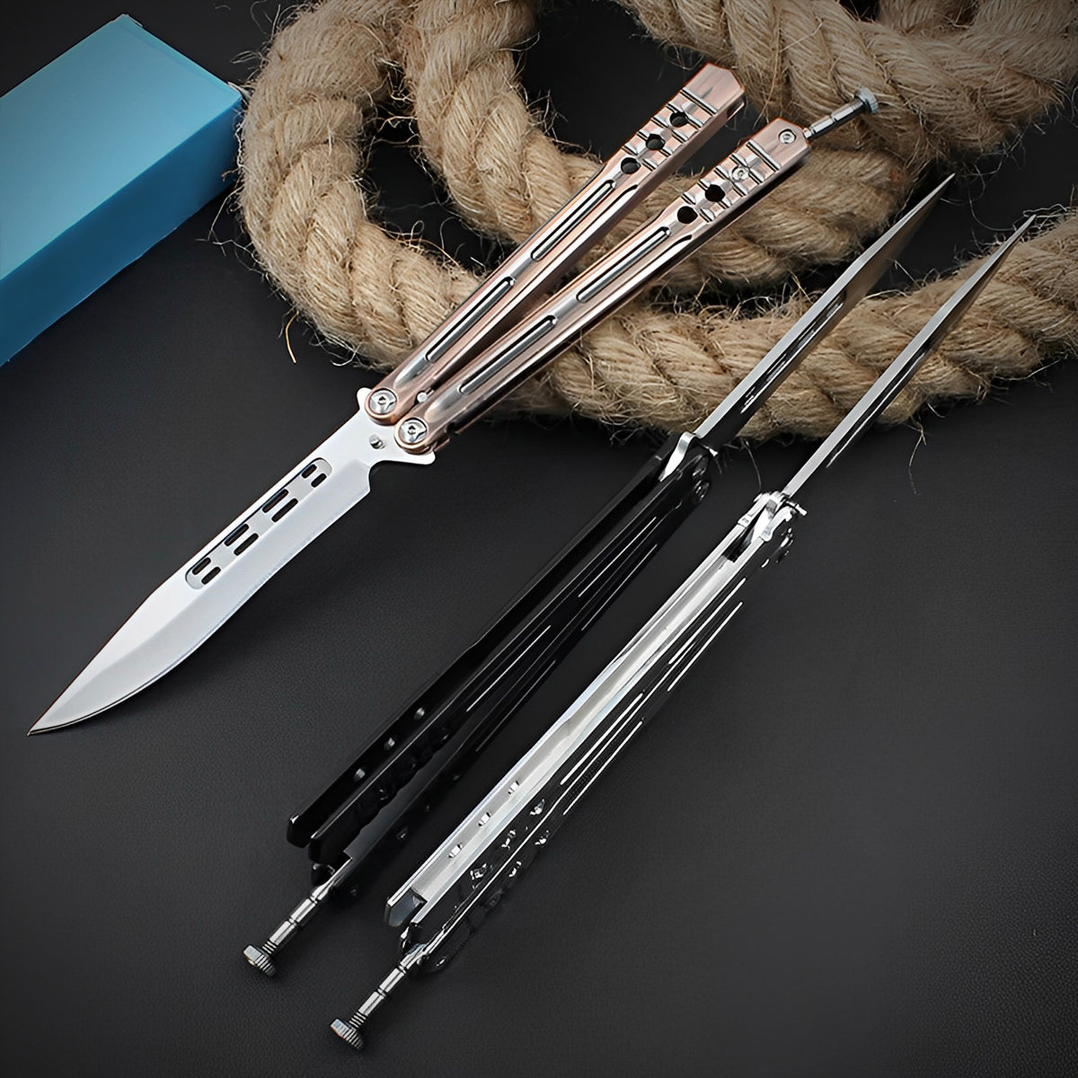 Trinity Wing Knife | Sleek Design in Silver, Black, & Bronze